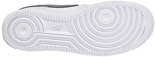 Nike Women's Air Force 1 '07 ESS White/Metallic Silver-Black Size 6.5