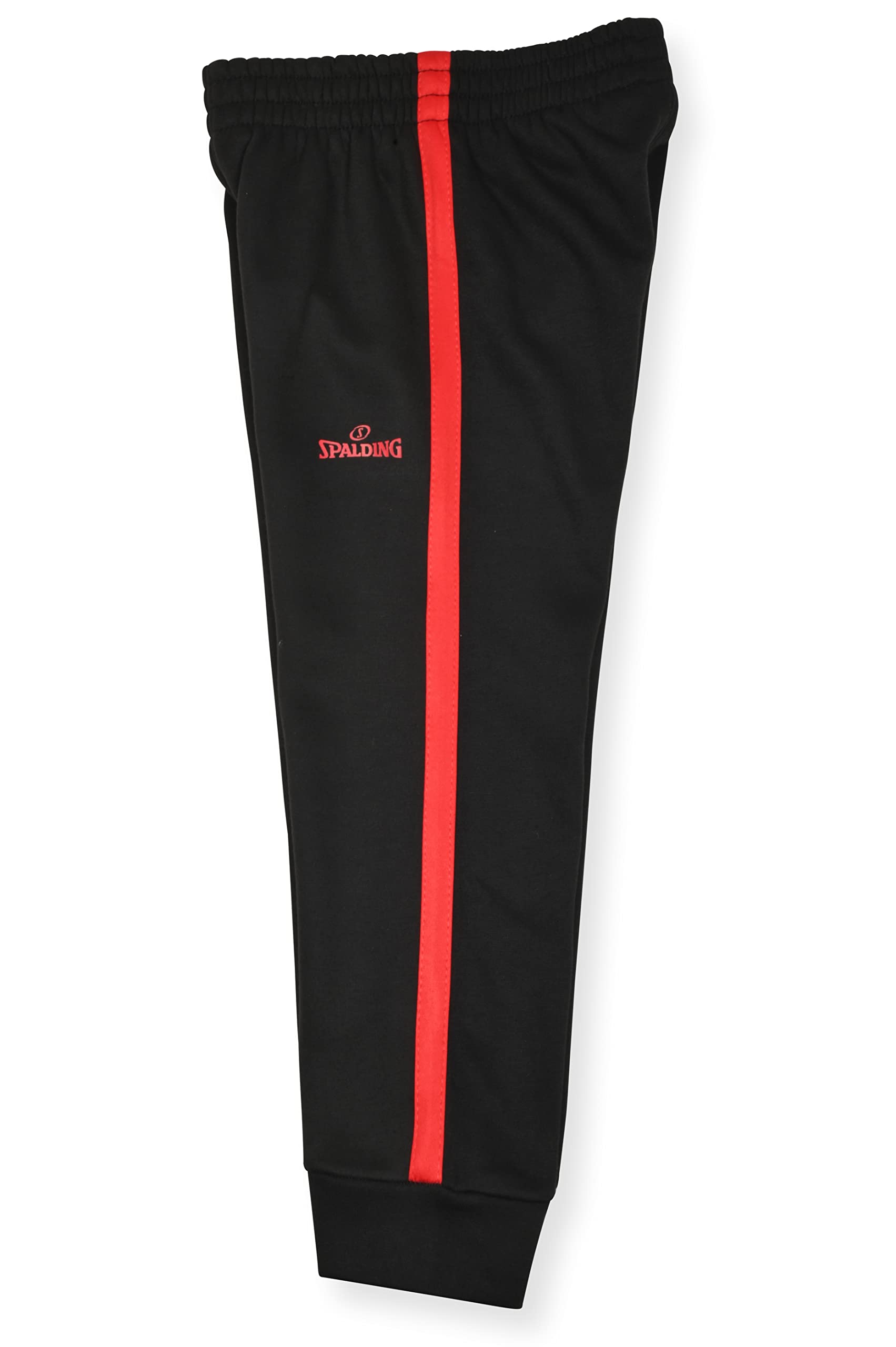 Spalding Boys Hoodie and Jogger Pants Fleece 2-Piece Set, Red/Black, 5/6