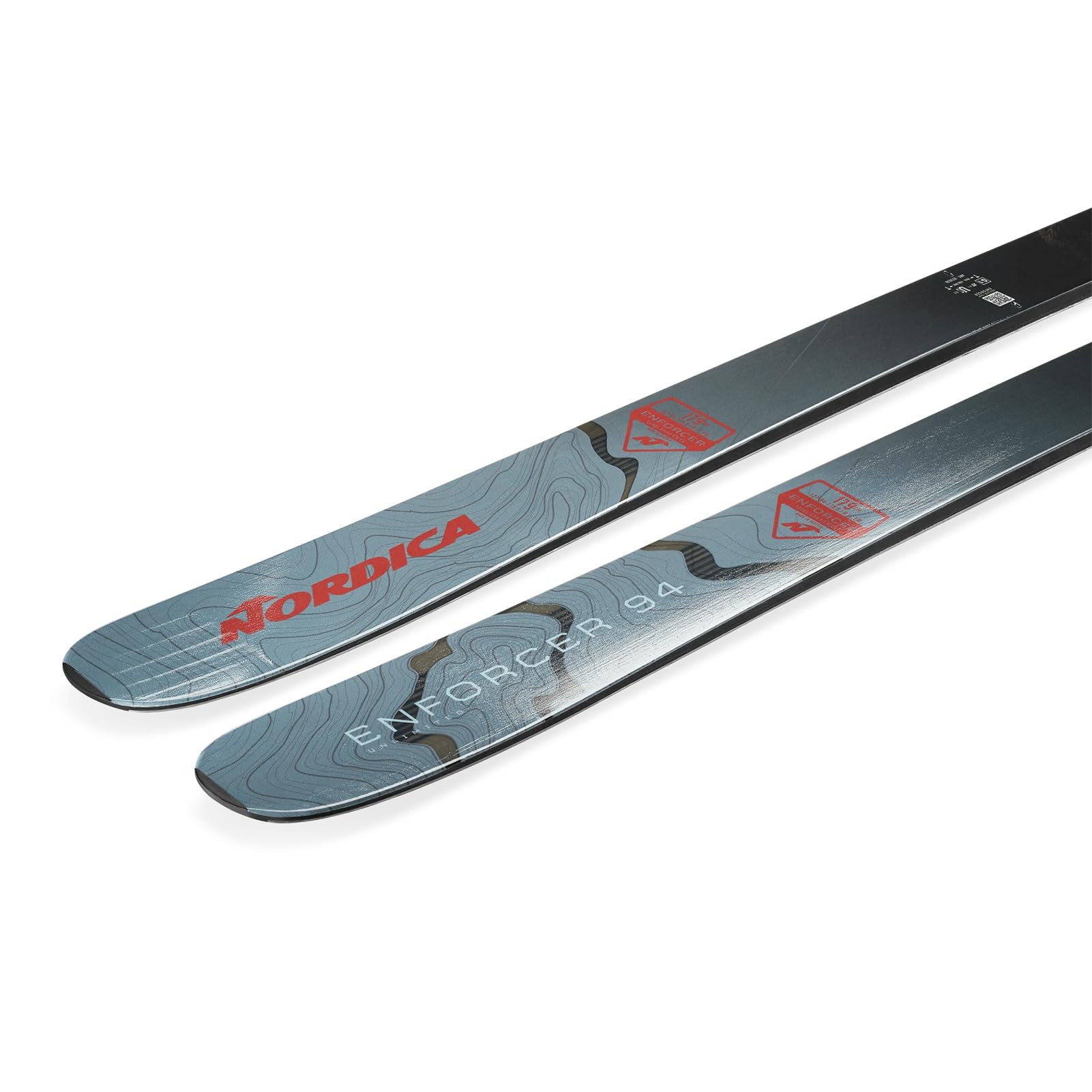 Nordica Men's Enforcer 94 Unlimited All-Mountain Touring Skis | High-Performance Fast Stable Durable Lightweight Rocker Skis, Red/Gray, Size: 165