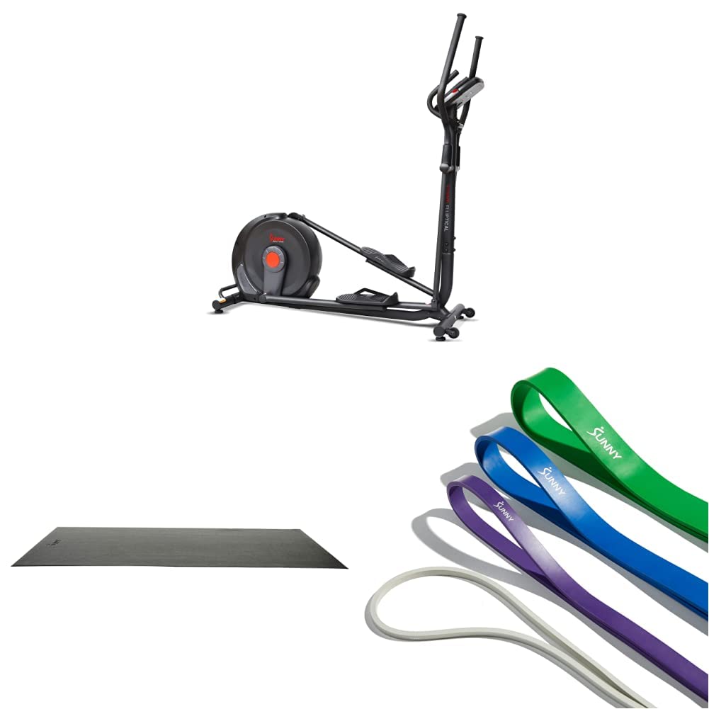 Sunny Health & Fitness Power Stride Advanced Smart Elliptical Training Machine - SF-E321006