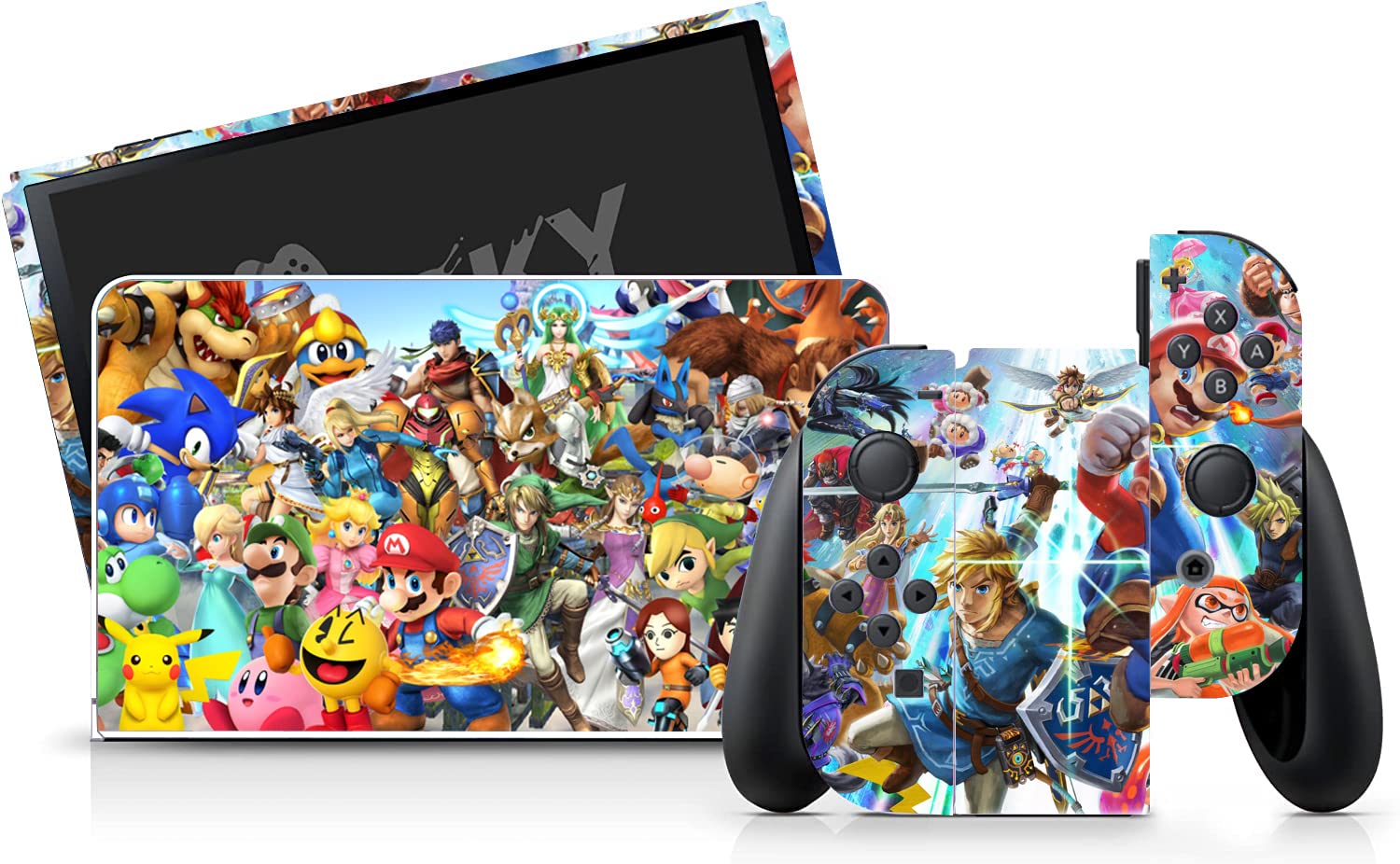 SadSkins Full Wrap Skin for switch oled Anime, Protector Skin Cover Matte Vinyl Decal Stickers(Only switch oled)