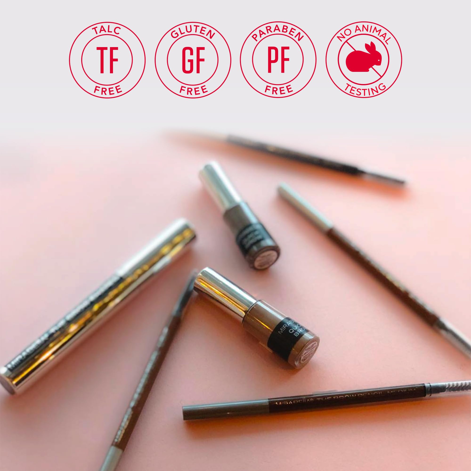 Mirabella Quick Brow Powder, Eyebrow Filler for Beautiful Brows with Skin-Conditioning and Nourishing Shea Butter, Long-Lasting and Buildable Eyebrow Powder Kit with Zero Fallout, Light/Medium