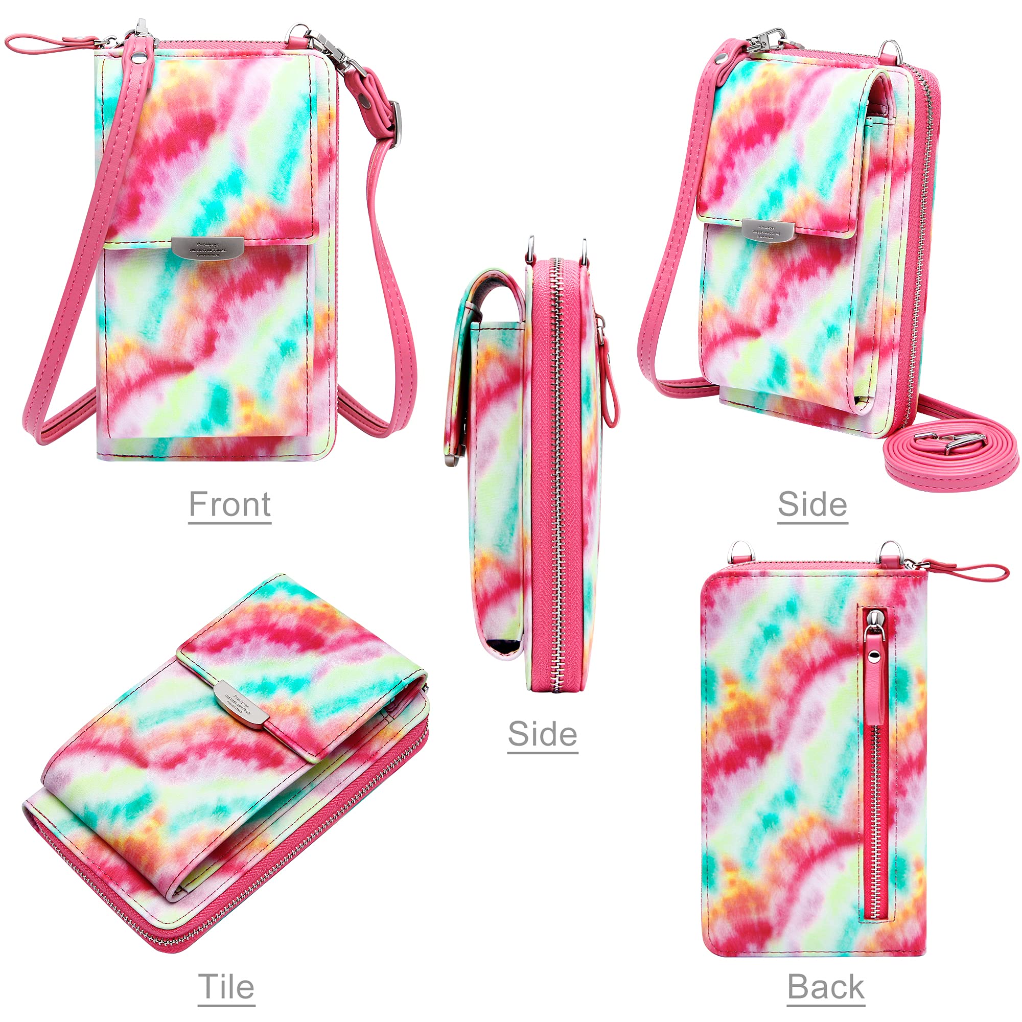 OIDERY Small Crossbody Phone Bags Cellphone Wallet Purse for Women with Credit Card Slots