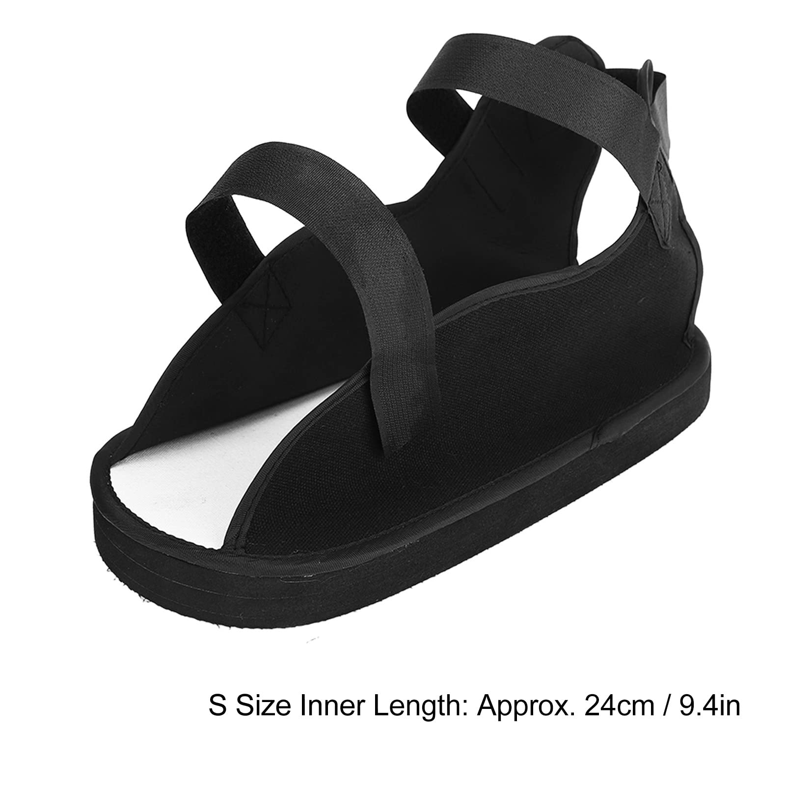 Post Op Walking Shoe Lightweight Foot Protection Open Toe Shoes Fracture Plaster Protective Leg Foot Supports Fixed Gypsum Boot for Foot Injuries Stable Ankle Joints (S)