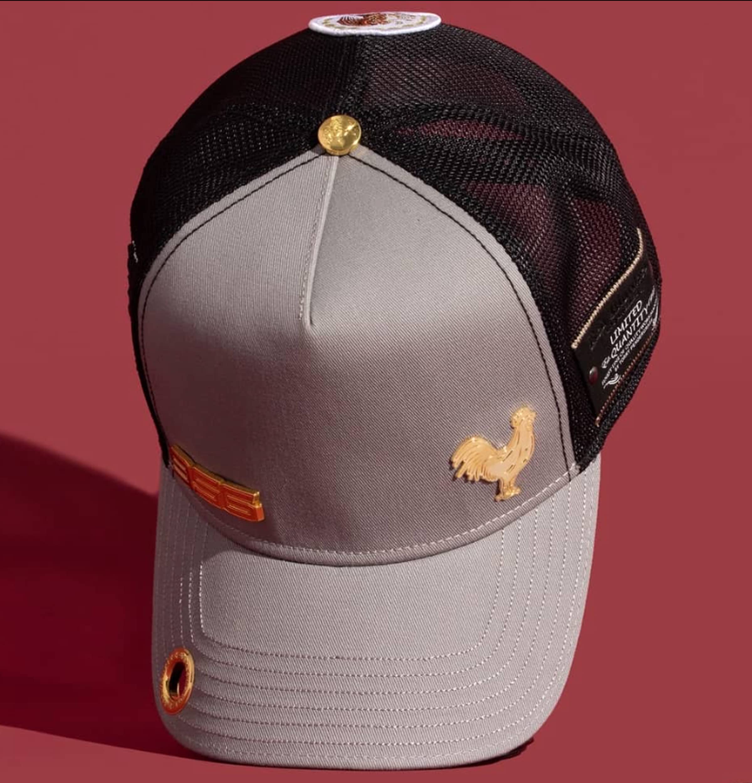 Red Monkey Rooster Grey 956 Edition RM1405 Limited Edition Fashion Unisex Mesh Trucker Snapback Hat Cap