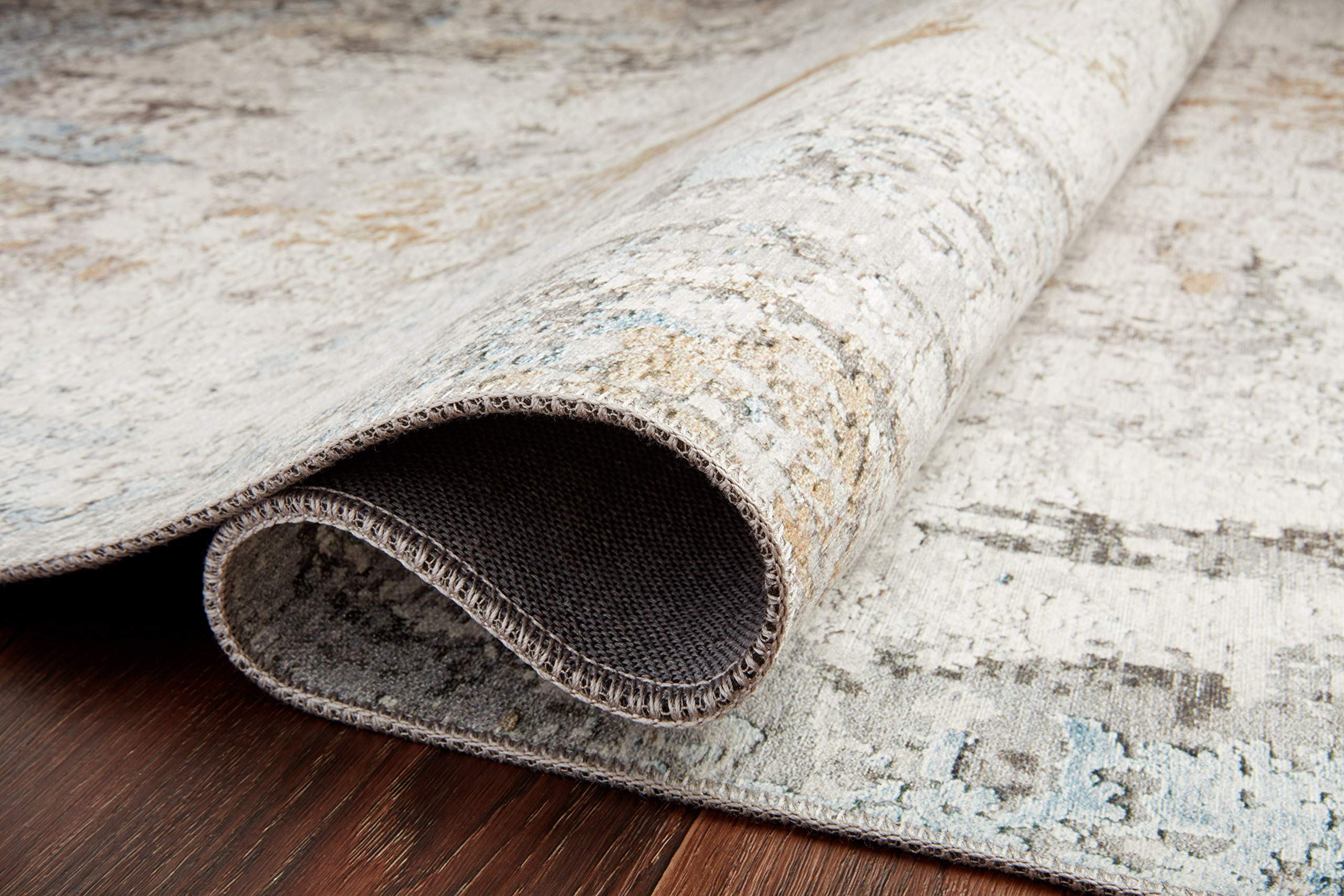 Loloi II Drift Ivory/Granite 7'-6" x 9'-6" Area Rug
