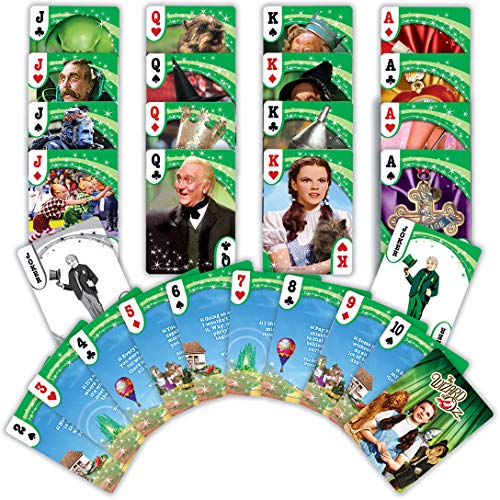 MasterPieces Family Games - The Wizard of Oz Playing Cards - Officially Licensed Playing Card Deck for Adults, Kids, and Family