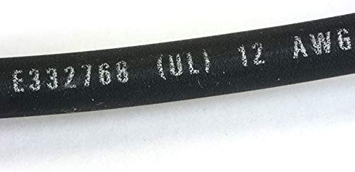 TEMCo 12 AWG/Gauge Solar Cable - Made in The USA 500 Feet Black (Variety of Lengths Available)