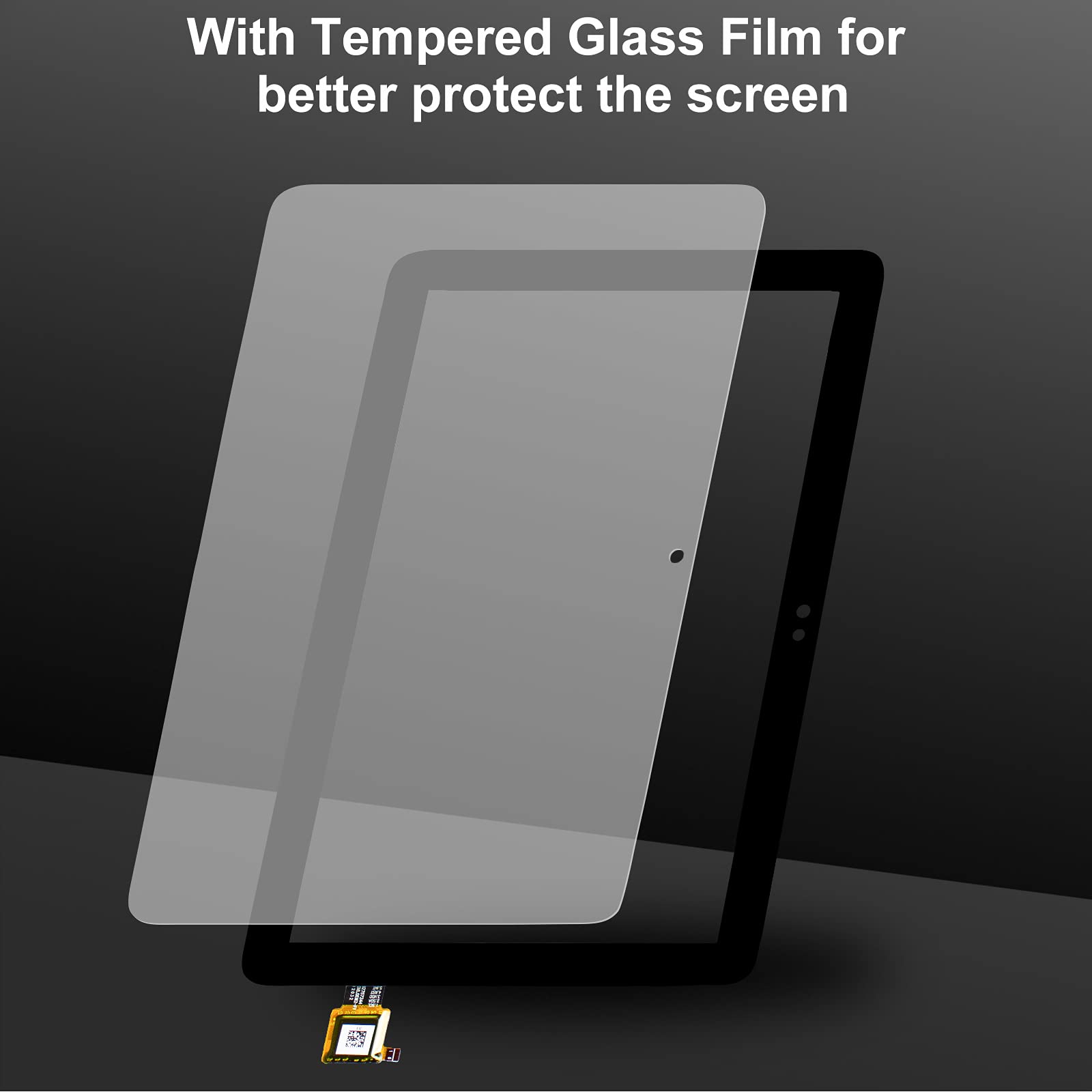 LXun Upgraded Digitizer Glass Compatible with Amazon Kindle Fire HD 8 /HD 8 Plus Tablet 10th Generation 2020 K72LL3 K72LL4 Touch Screen Digitizer Replacement Panel Front Glass Lens with Repair Tools