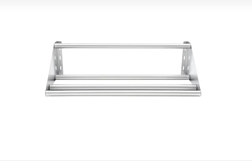 Tubular Rack, Shelf - Wall Mounted - 42" - 1 Count Box, Wall Mounted Tubular Shelf is Strong and Sturdy, Stainless Steel Tubular Rack for The Kitchen.