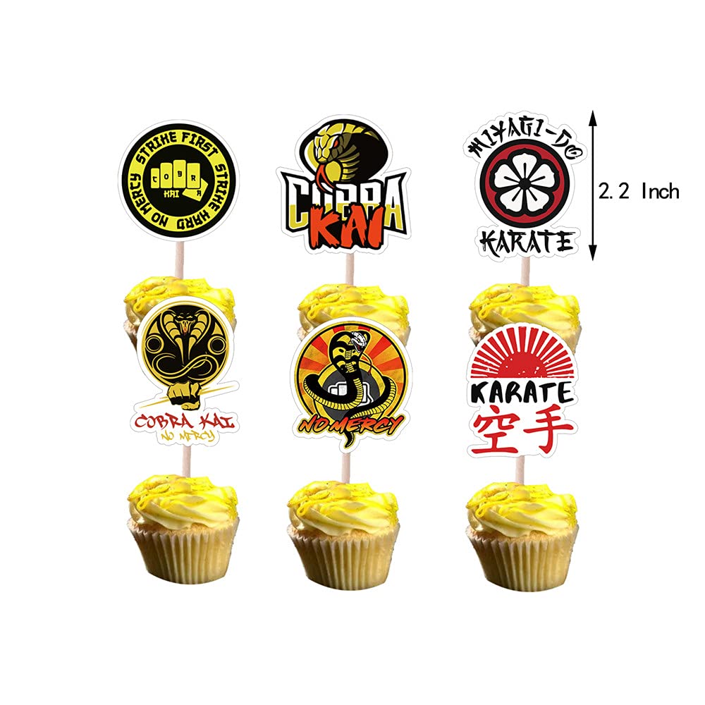 OULUN Birthday Party Supplies For Cobra Kai ,Cobra Theme Party Decoration