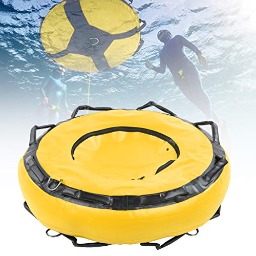 LZKW Float Buoy Diving Buoy, Dive Float Signal Marker Training Buoy, 1000D for Diving Water Sports(Yellow)
