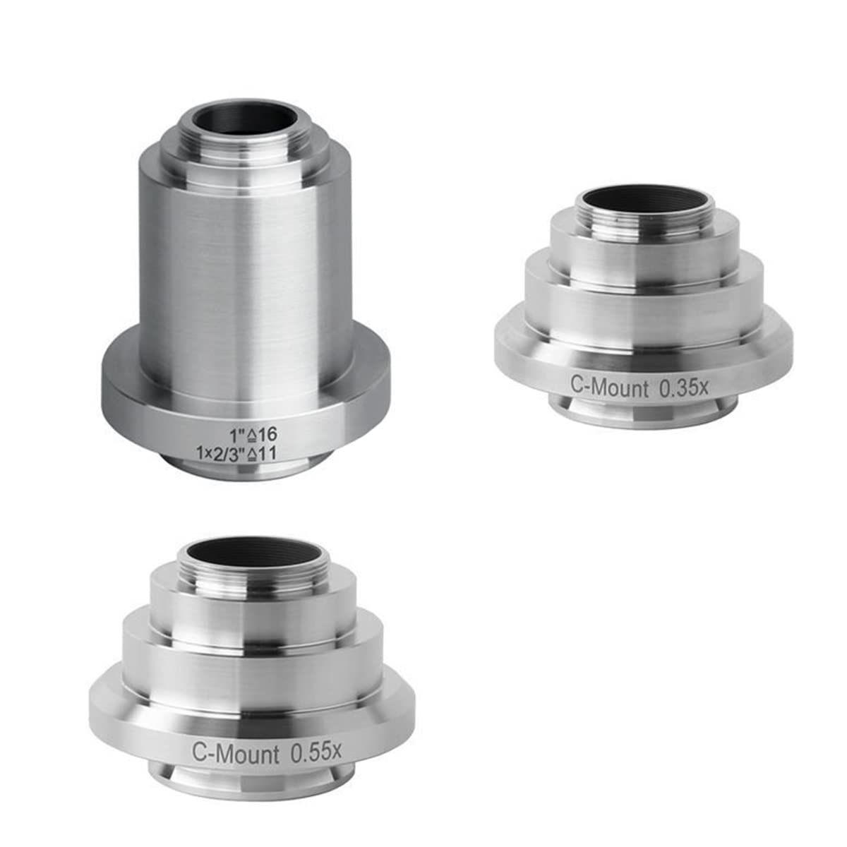 Microscope Accessories Kit for Adult 0.35X 0.55X 1X Standard Reduction Relay Lens Microscope Camera C-Mount Adapter for Trinocular Microscope Accessory (Size : 0.35X)
