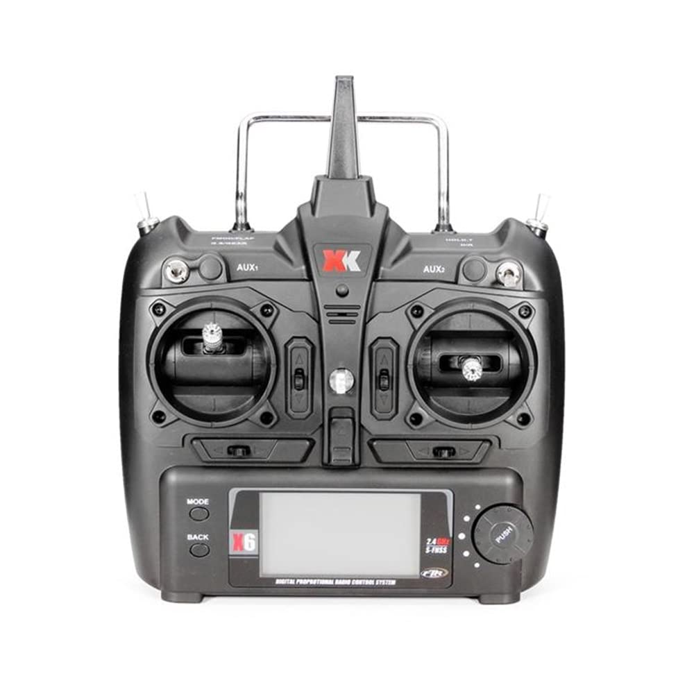 shultainoum WLtoys XK K123 6CH Brushless AS350 Scale RC Helicopter with 2 Batteries Perfect for 3D Flight and Aerobatics