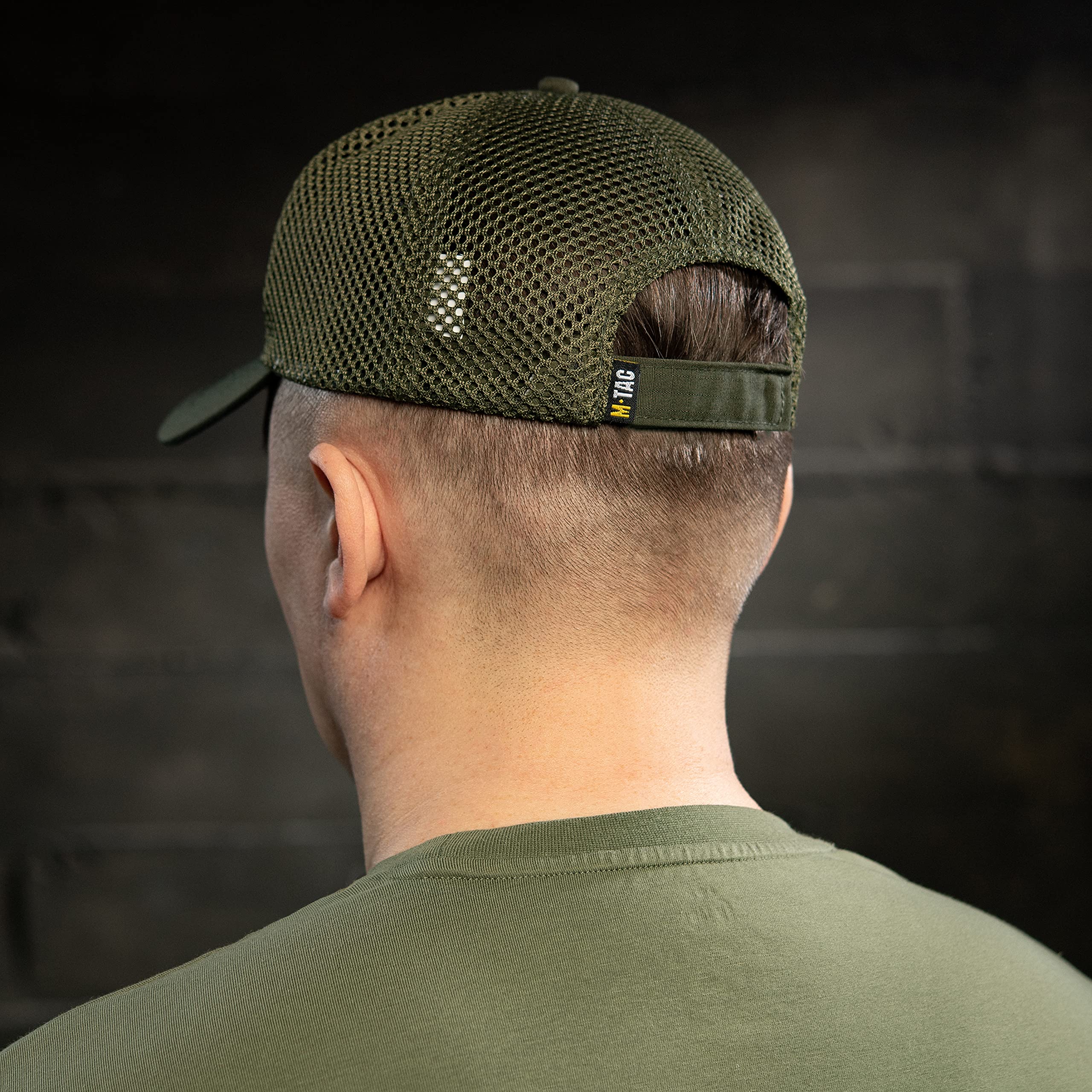 M-Tac Tactical Baseball Cap - Adjustable Military Workout Ball Cap, Ripstop Mesh Hats for Men and Women (Black, XL)