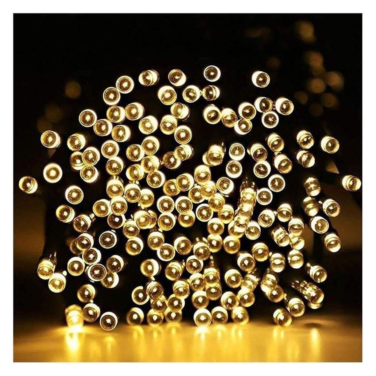 LIUPENGWEI 8Modes Solar Power Fairy String Lights Outdoor Decorative Light Waterproof IP65 with Light for Garden Home Wedding Party Christmas Halloween Decoration Lights String Garden Ghost Light