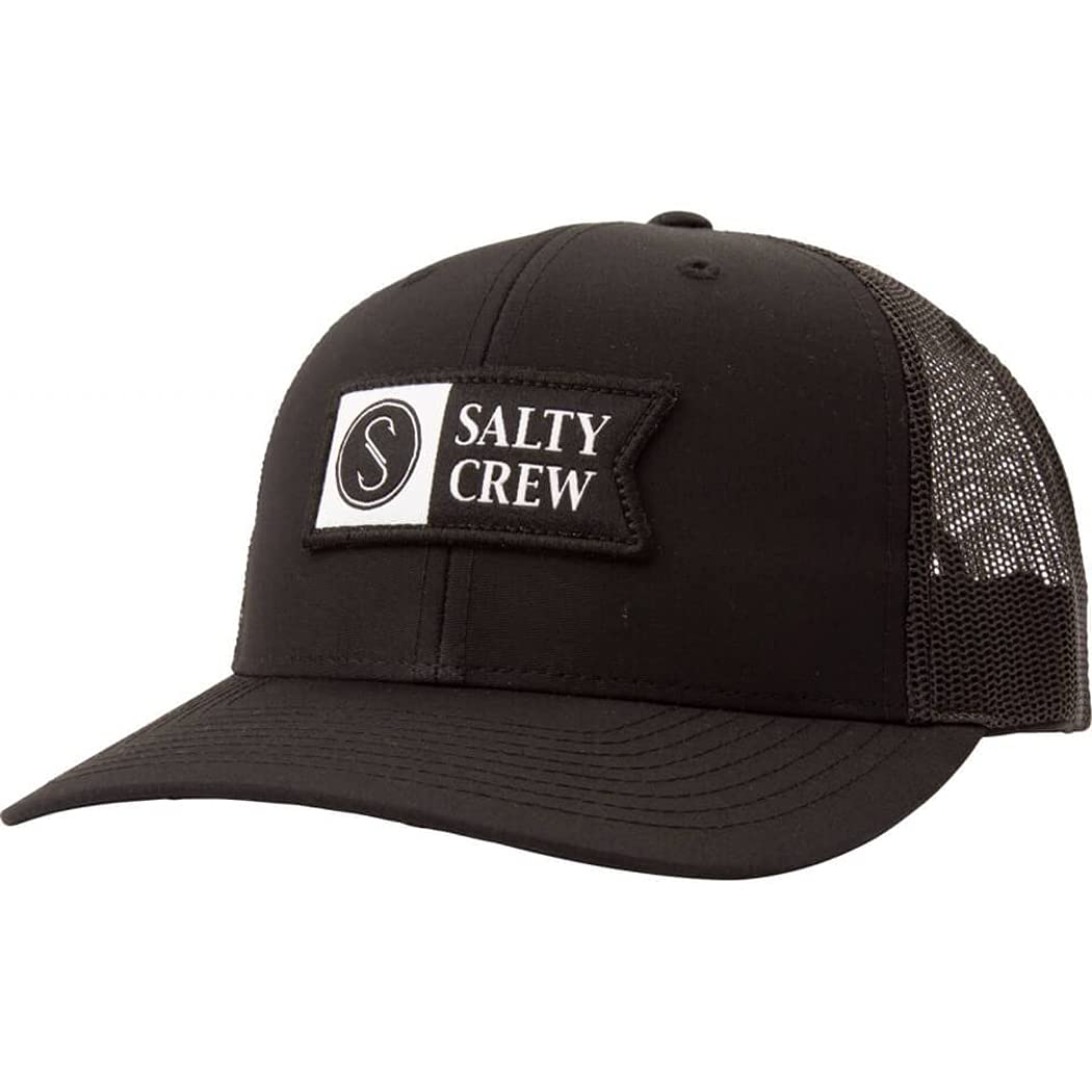 Salty Crew Pinnacle 2 Retro Trucker Hat Military/Silver One Size