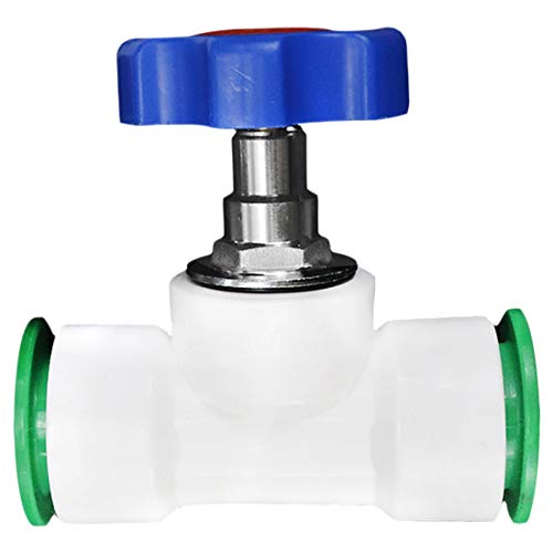 Meprotal 2pcs 3/4 PE Quick Connect Pipe Shut-Off Valves Water Pipe Fittings Fit for DN20 Pipe / 25mm Diameter