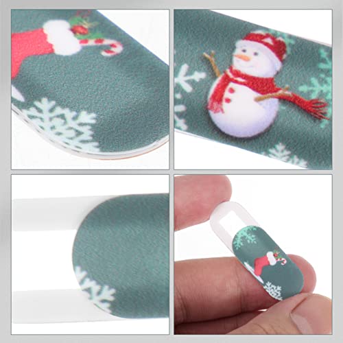 UKCOCO 6pcs Christmas Camera Cover Webcam Blocker Stickers Camera Protector Cover Webcam Privacy Cover Webcam Cover Slide Christmas Webcam Cover Slider Compatible Protection Cap Abs