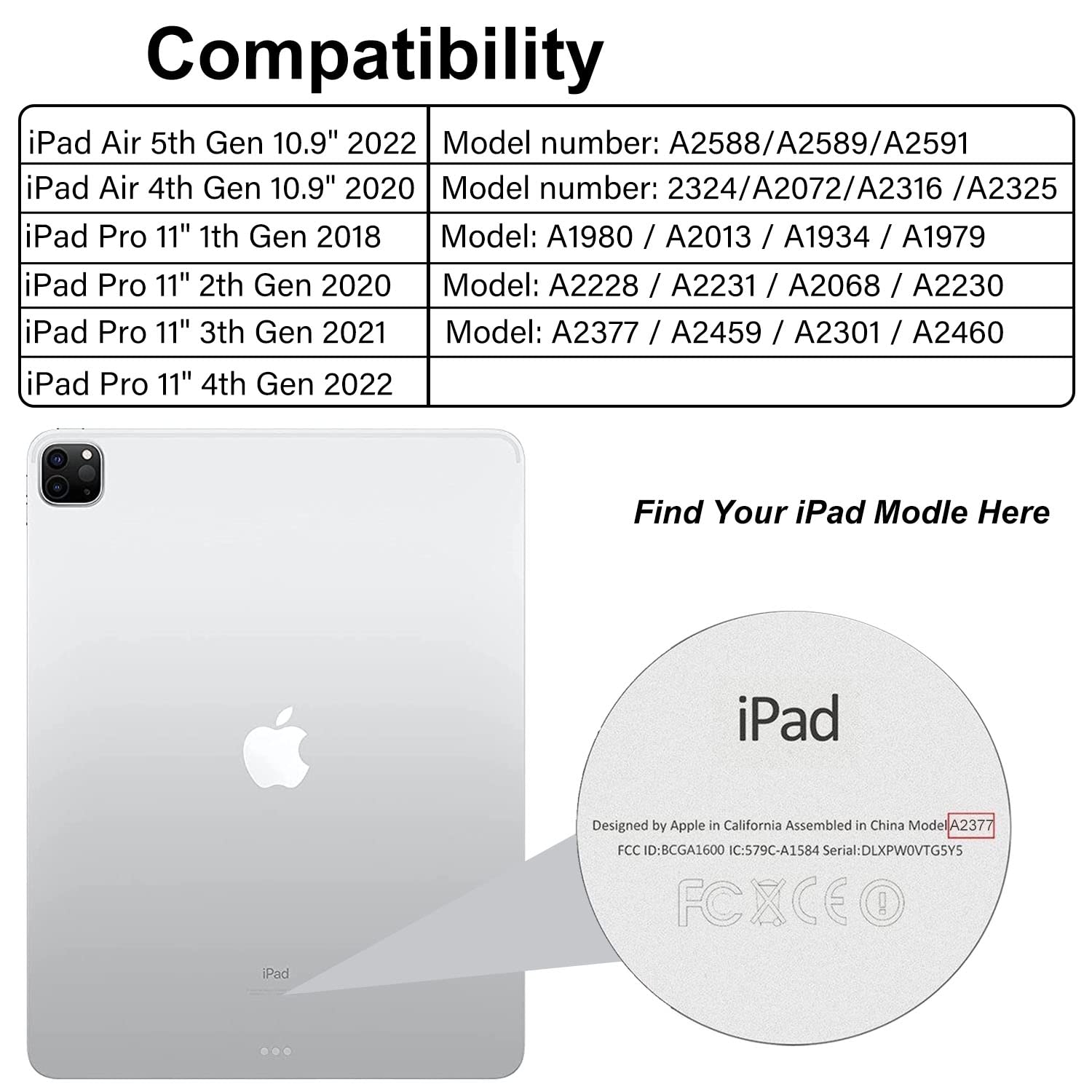 TopEsct Kids Case for iPad Pro 11 inch 4th/3rd/2nd/1st Gen 2022/2021/2020/2018, Fit for iPad Air 10.9'' 5th/4th Gen 2022/2020 with Three Handle&Strap(Rainbow)