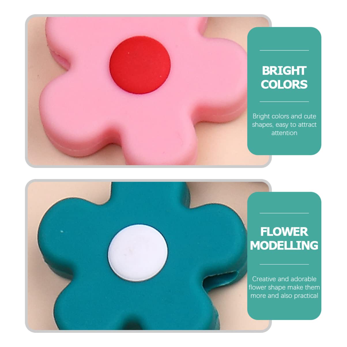 UKCOCO Cord Protector 10pcs Charger Flower Cable Slicone Buddies for Accessories Protector Anti-breaking Data Home Design Designed Usb Cute Line Tablet Covers Plugs Charging Cartoon Phone USB Cable