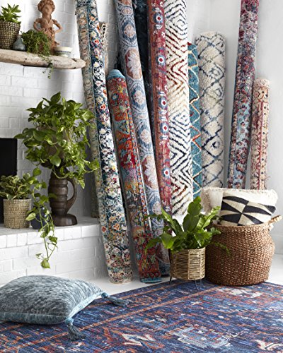 Loloi Silvia X Justina Blakeney Collection Area Rug, 6' x 8'8", Stone/Teal