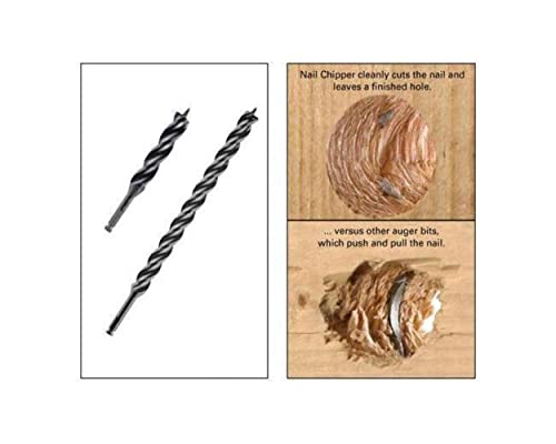 WoodOwl 03710 Tri-Cut 13/16-Inch by 7-1/2-Inch Nail Chipper Auger Bit