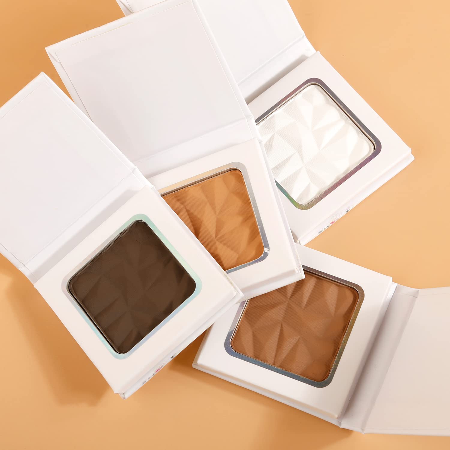 Matte White Highlight Contour Palette Bright,Mini Professional Matte Contouring Makeup Pallet for Face,Long Lasting Smooth Powder for Face,Convenient,Cruelty-Free & Vegan