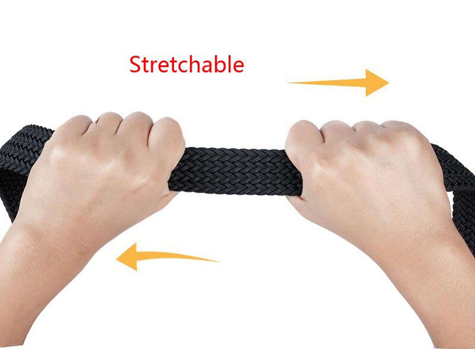 Swtddy 2 Pack Women's Stretch Braided Web Belts Elastic For Jeans Casual Pants Dresses Belt