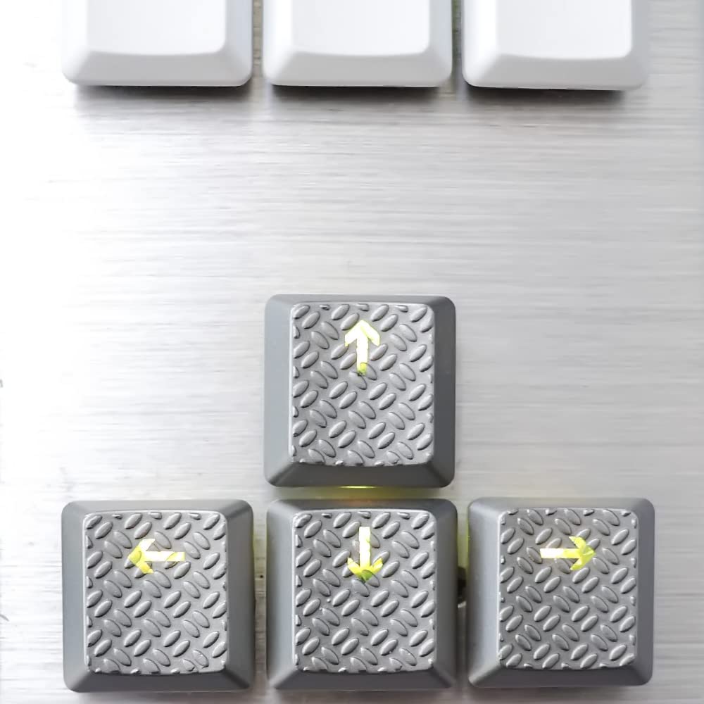 Texture Tactility Backlit keycaps Key Cap Replacement for GL Tactile Switch Logit G813 G815 G913 G915 TKL RGB Mechanical Gaming Keyboard (8 Keys, White)