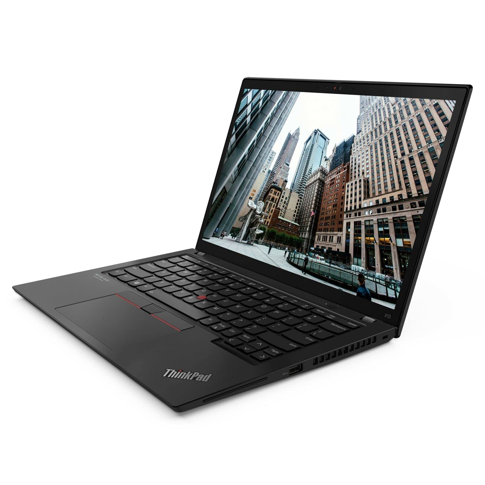 Lenovo ThinkPad X13 13.3" HD (Intel 4-Core i7-10510U, 32GB DDR4, 512GB PCIe SSD) IPS Slim Business Laptop ThinkShutter Webcam, Fingerprint Reader, Thunderbolt, Backlit, Windows 10 Pro (Renewed)