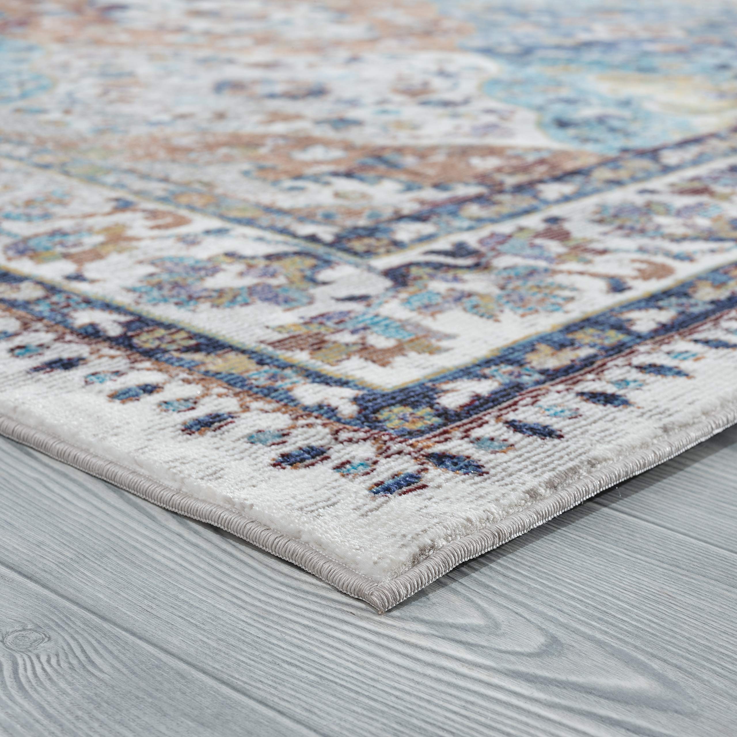 LR Home Bohemian Tabriz Area Rug, 4' x 6', Multi