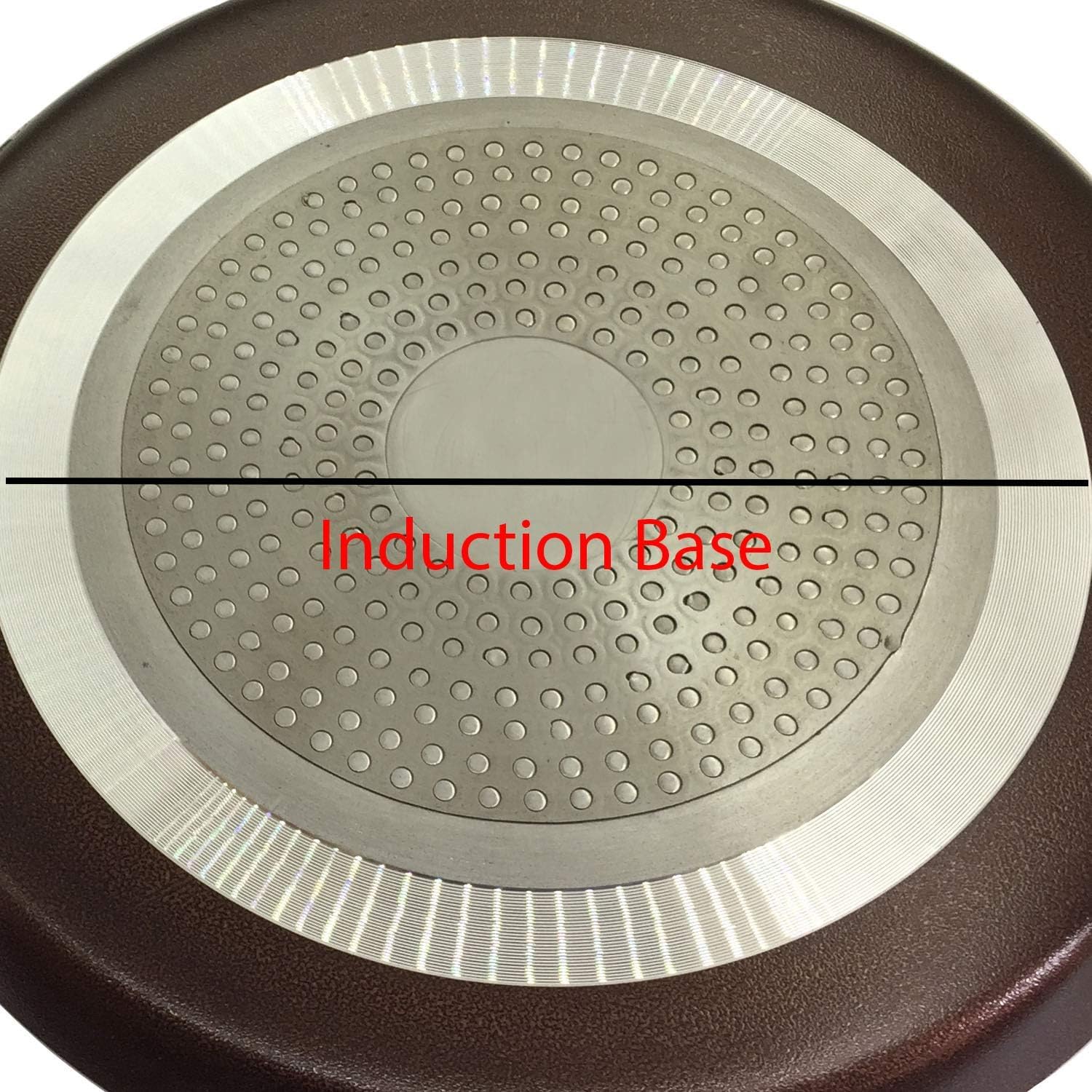 SHRIYA Non-Stick Dosa Pan, Aluminum, 10-Inch, Heat Resistant Bakelite Handle, Suitable for Gas Stovetop and Induction Base Cookware