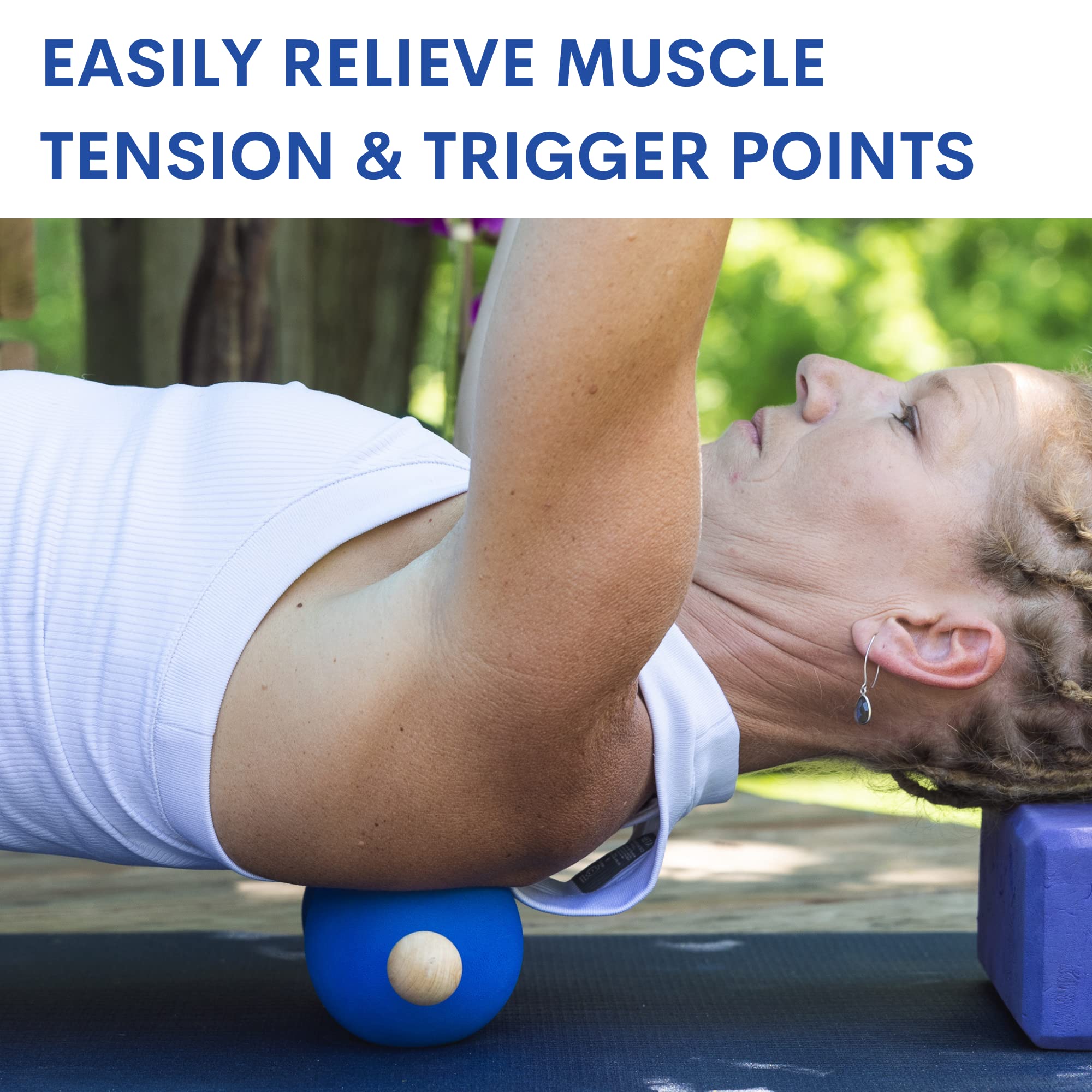 MyT-Roller High Density Foam Roller - Muscle Pain Relief, Massage, Recovery, Myofascial Release and Trigger Point Therapy - for Back, Legs, Neck Spine