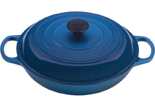 Le Creuset Enameled Cast Iron Signature Braiser, 1.5 qt., Marseille