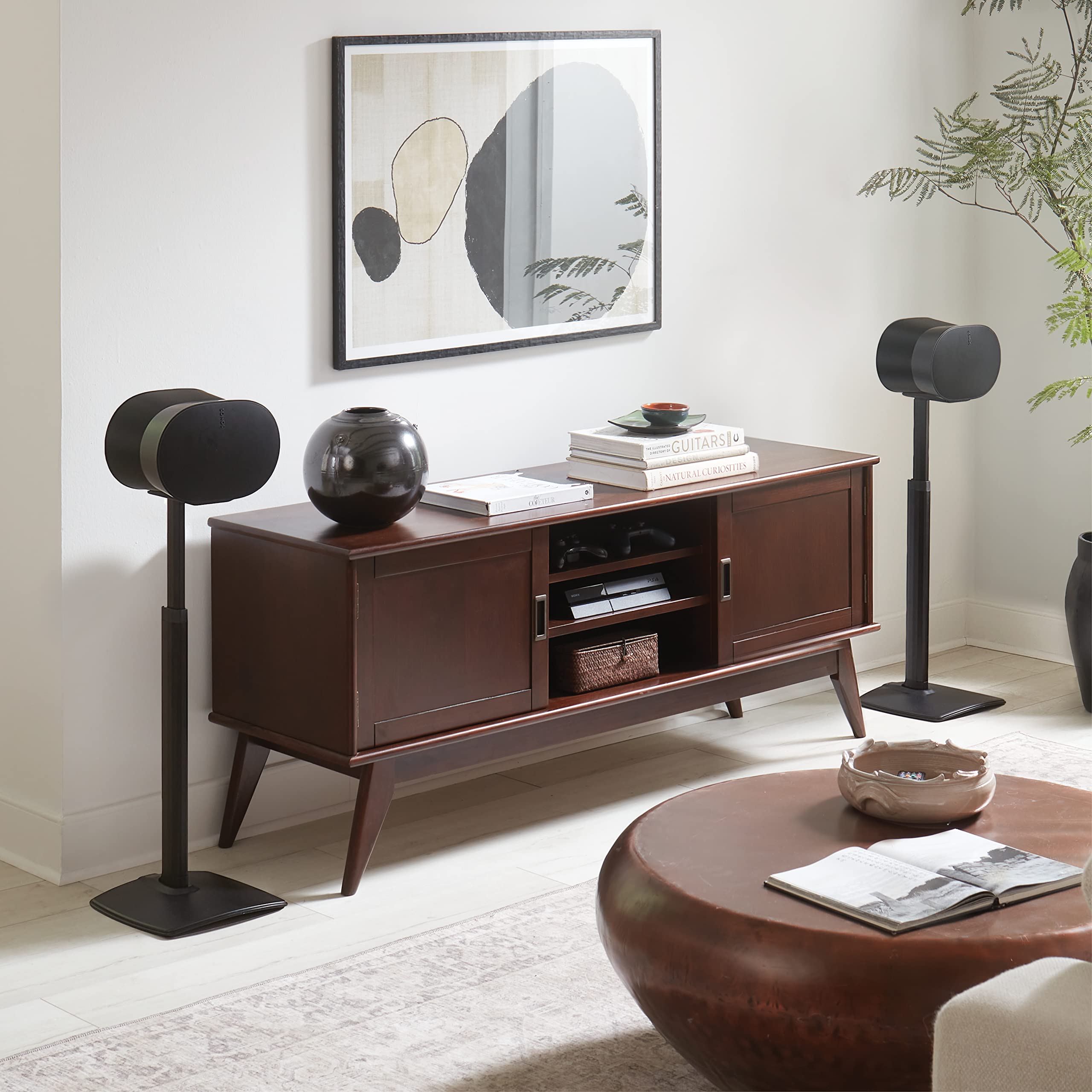 Sanus Height Adjustable Speaker Stands for Sonos Era 300™ (Pair)… (Black)