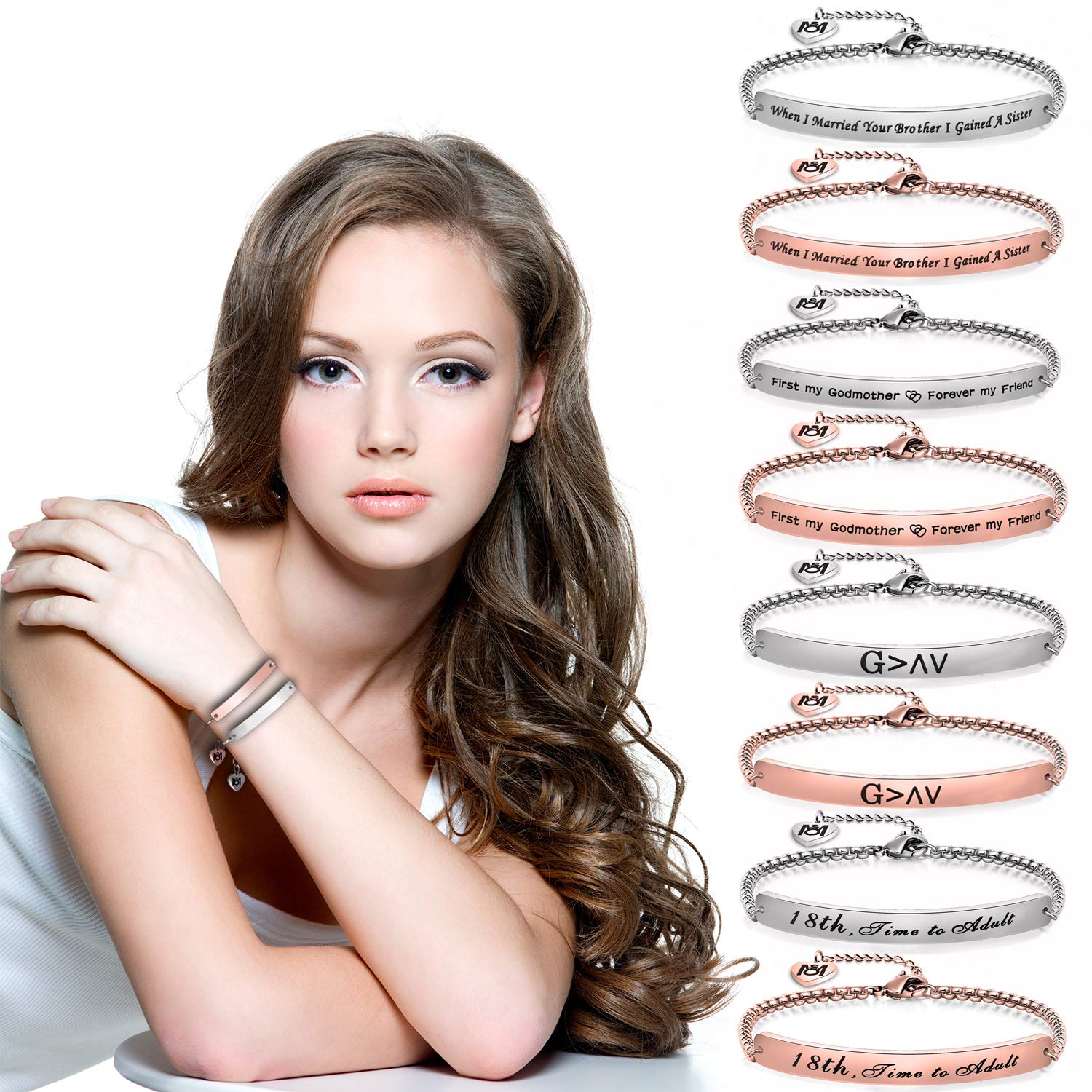 MYOSPARK Happy Super Sweet 16 Birthday Bracelet Gift For Daughter (16th Bracelet)