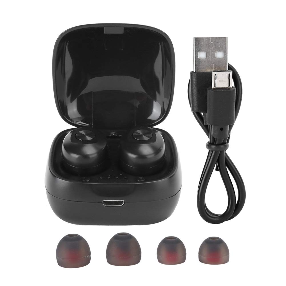 Liyeehao Sports Earphones, Bluetooth 5.0 Earphones, Wireless for Workouts, Running, Swimming, Gym, Work, Home Android/iOS(Black)