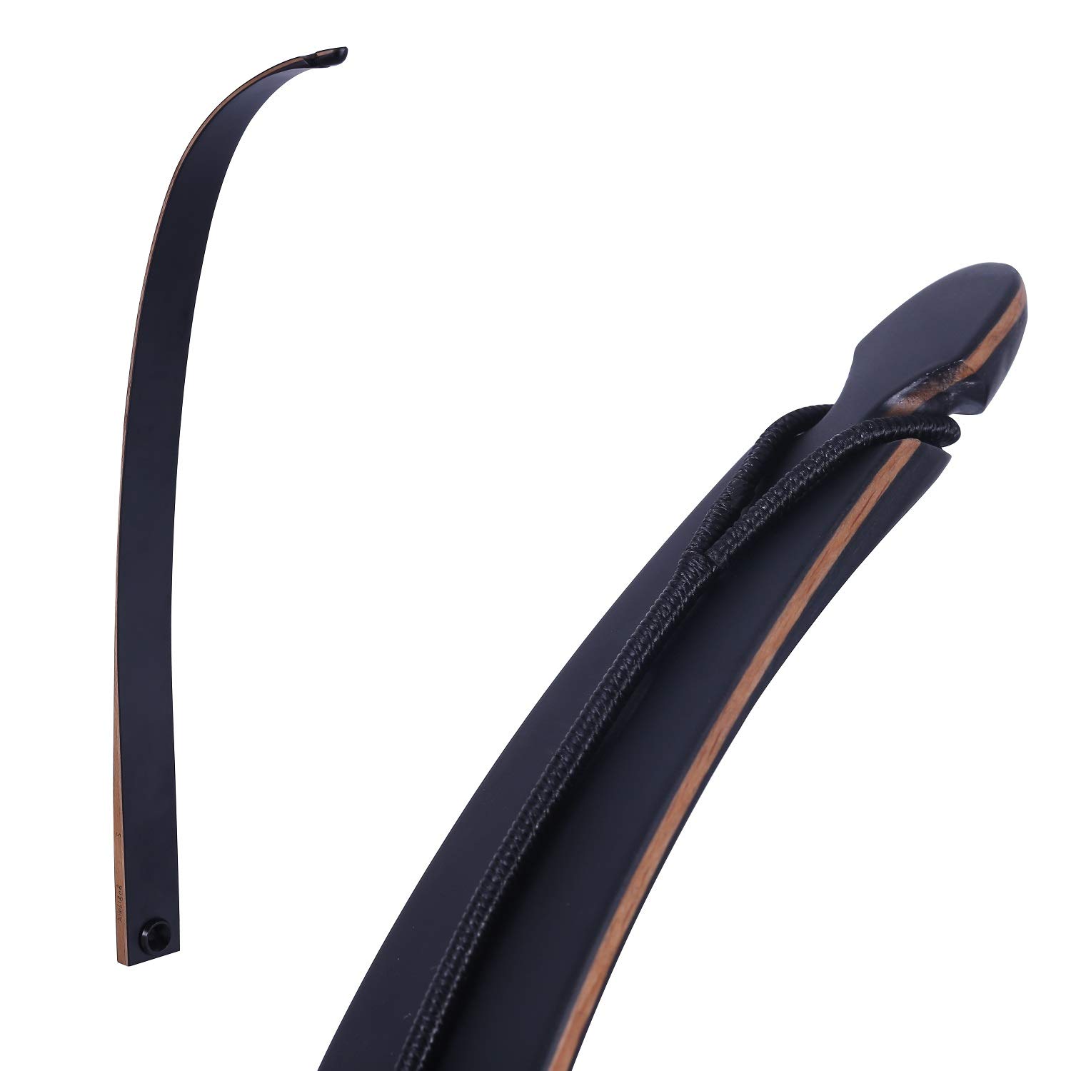 Keystone Traditional Archery Takedown Recurve Bow 62” Hunting Bow - Draw Weights in 20-60 lbs - Wooden Bow with Stringer Tool for Beginner to Intermediate User (40lb, Right Hand)