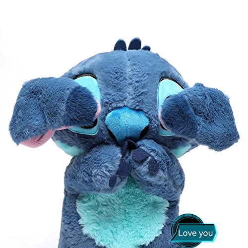 SEMRUAG Stitch Plush Baby Movable, Stuffed Animal Plush, Kids Toys for Ages 2 Up, 15Inch
