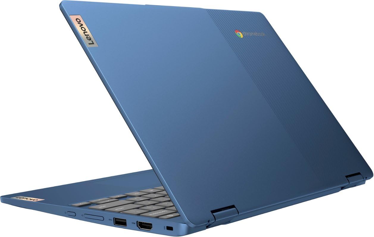 Lenovo Flex 3i Chromebook 12.2" WUXGA Touch Laptop, Intel Processor N100, 4core, 3.4GHz, Intel UHD Graphics, 4GB RAM 128GB Storage(64GB eMMC+64GB Card), Chrome OS, Abyss Blue, TECL Bundle