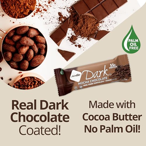 NuGo Dark Pretzel and Sea Salt, 12g Vegan Protein, 200 Calorie, Gluten Free, 24 Count