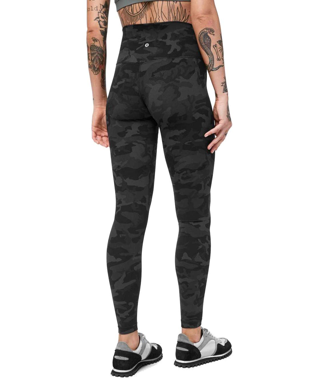 Lululemon Align Stretchy Full Length Yoga Pants - Women’s Workout Leggings, High-Waisted Design, Breathable, Sculpted Fit, 28 Inch Inseam, Incognito Camo Multi Grey, 2