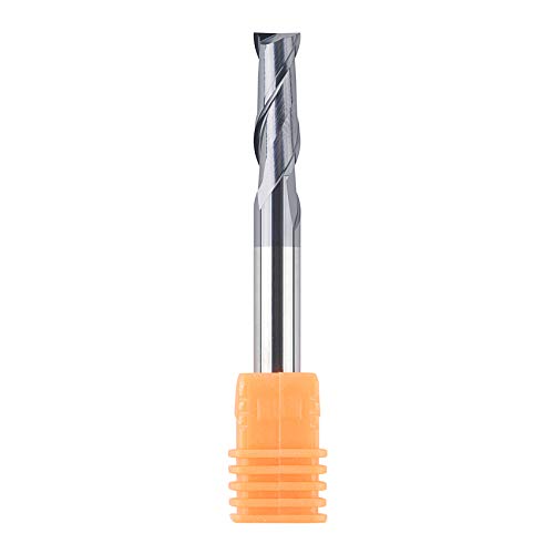 SpeTool 5PCS 2 Flutes Square Nose End Mill Set Power Milling Machine Carbide Upcut CNC Router Bits Tiain Coated, 1/4 inch Shank, 2 1/2 inches Long Overallā¦