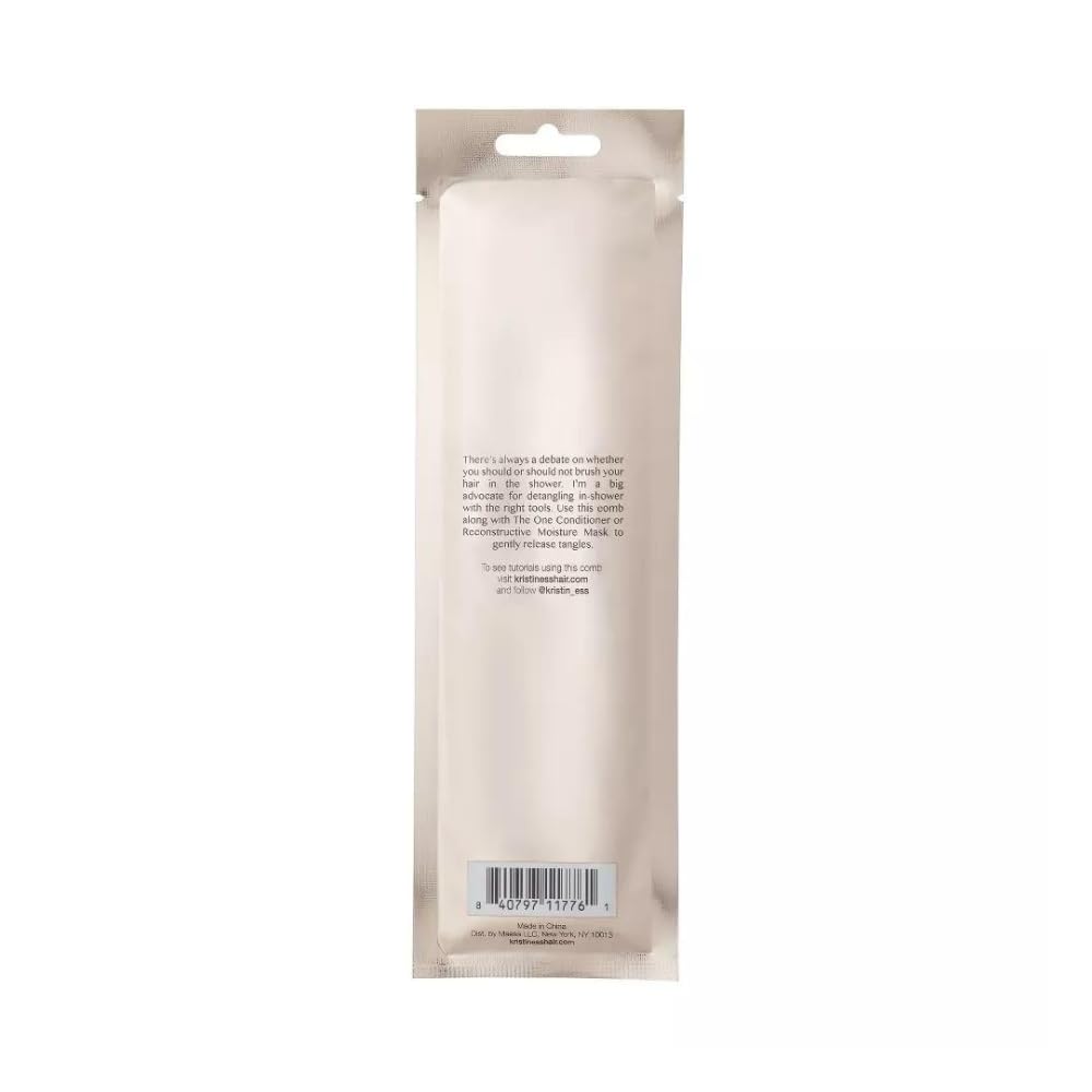 Kristin Ess Rose Gold Wide Tooth Detangling Hair Comb - Gently Detangles Hair + Scalp Stimulating (Pack of 1)