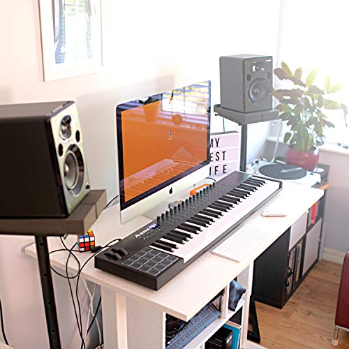 MIDI Controller Bundle | 61 Key USB MIDI Keyboard Controller with 16 Beat Pads, Sustain Pedal and Pro Software Suite β AlesisVI61 + M-Audio SP-2
