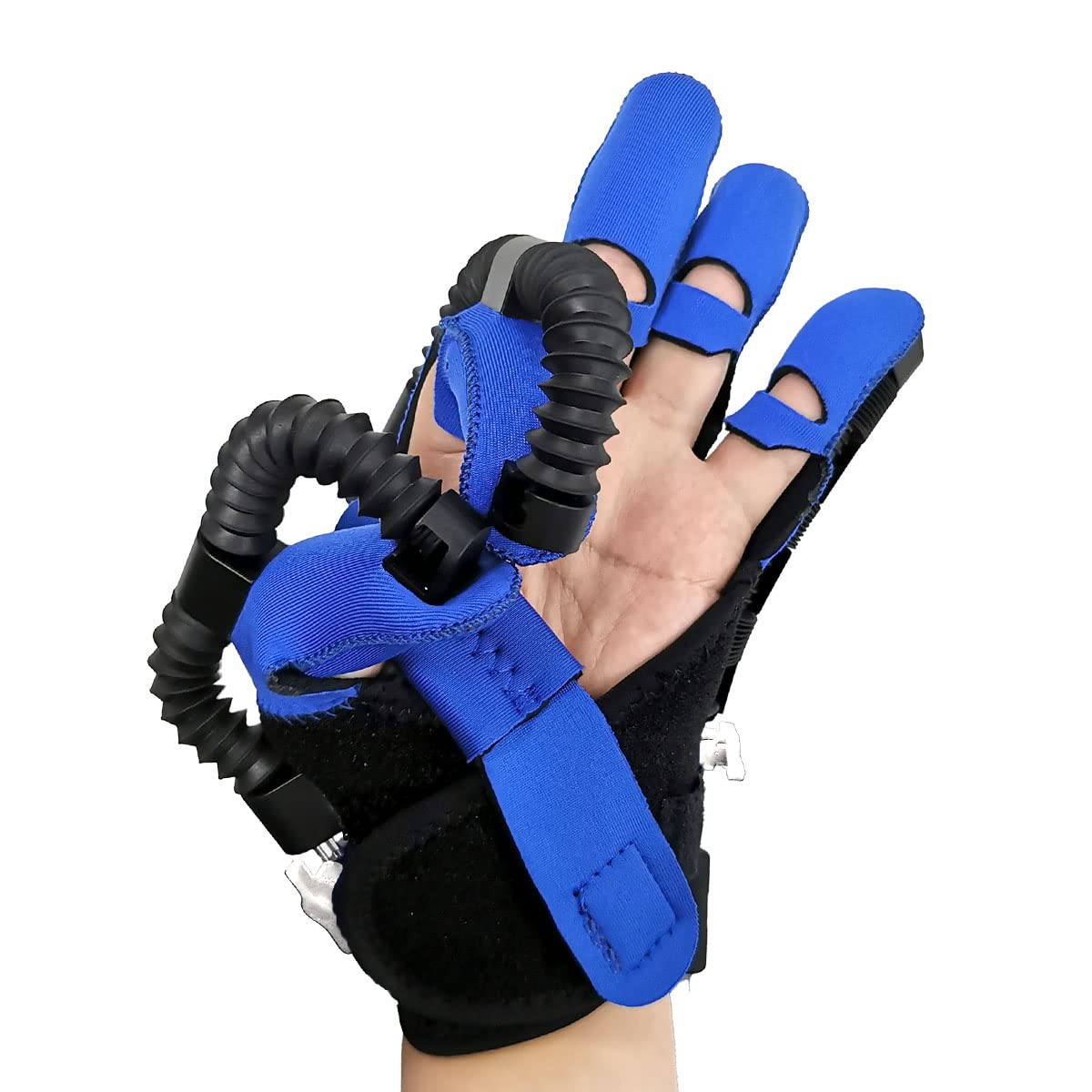 Syrebo Hand Rehabilitation Robot Gloves, E10 Upgrared Model with Rotary Switch Controled Individual Finger Training, Finger Hand Exercise Recovery Equipment for Hand Dysfunction Patients