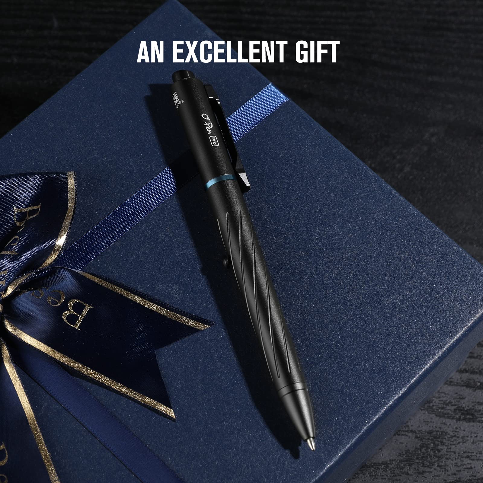 OLIGHT O'Pen Pro 120 Lumens LED Pen Light with Green Beam, Rechargeable EDC Flashlight with Pen for Writing, Work, Adventure, Professional Business Gift(Black)