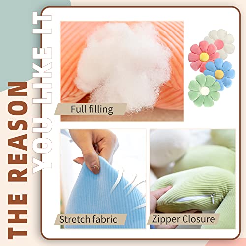 YesMora Flower Pillow Flower Floor Pillow Flower Shaped Pillow Flower Decorative Pillows Daisy Floor Pillow Flower Cushions