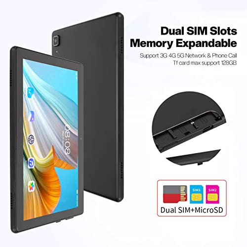 MAVIS LAVEN 8.1 Inch Calling Tablet, Black 1920x1200 HD Tablet for Android 12 for Entertainment (US Plug)